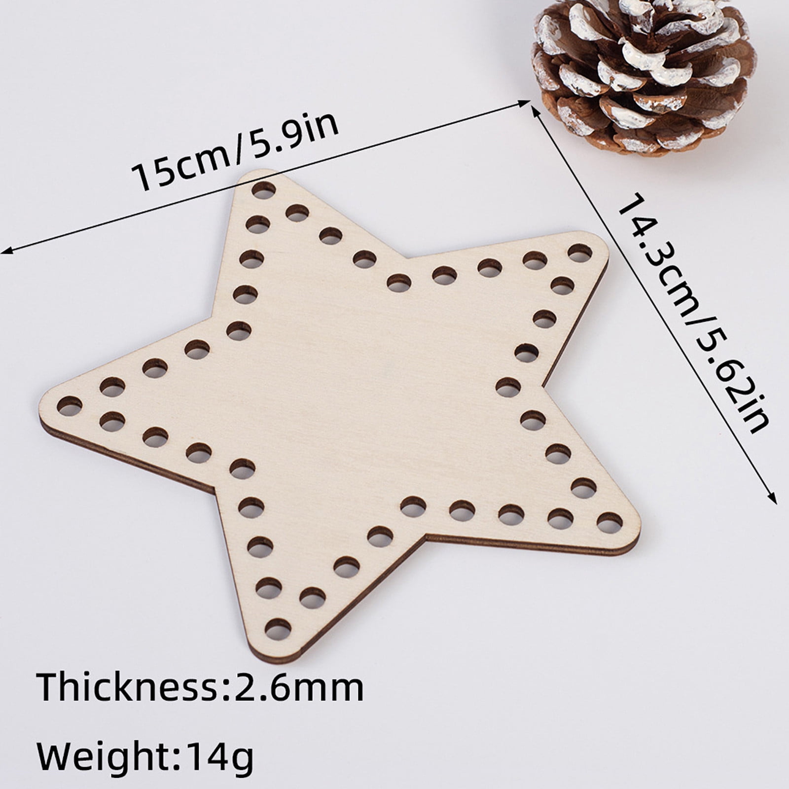 Vsontor Wooden Round Hollow Bag Base Diy Knitting Aid Wooden Round ...