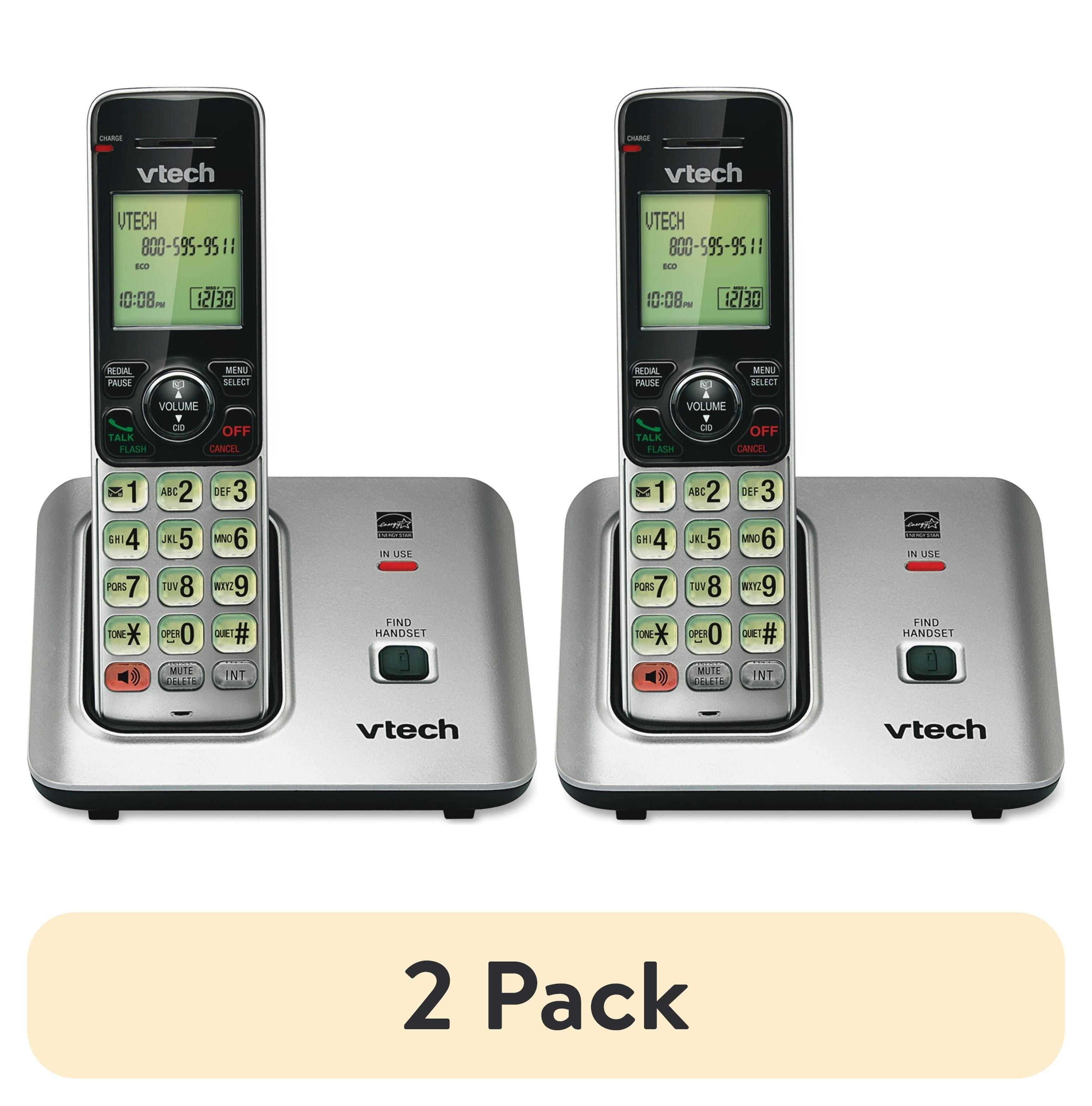 (2 pack) Vtech CS6619 Cordless Phone System - Walmart Business Supplies