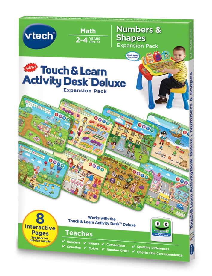 Vtech Numbers & Shapes Activity Desk Pack, Teaching Aid for Kids ...