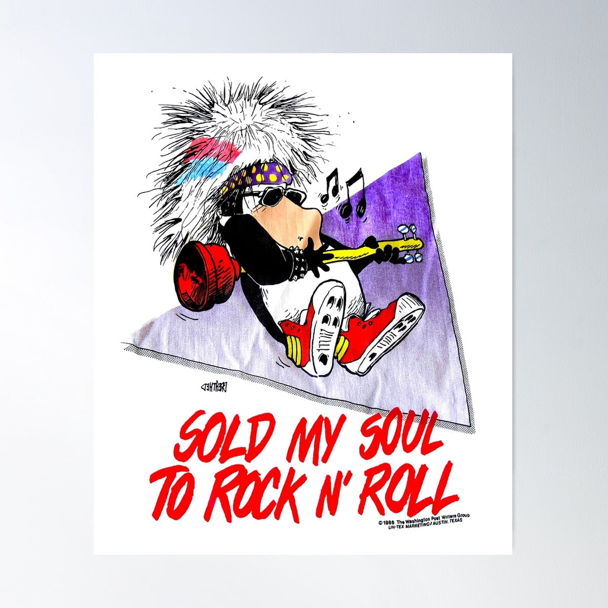 Vtg 1986 Bloom County Opus Poster Wall Art, Modern Wall Decor For ...