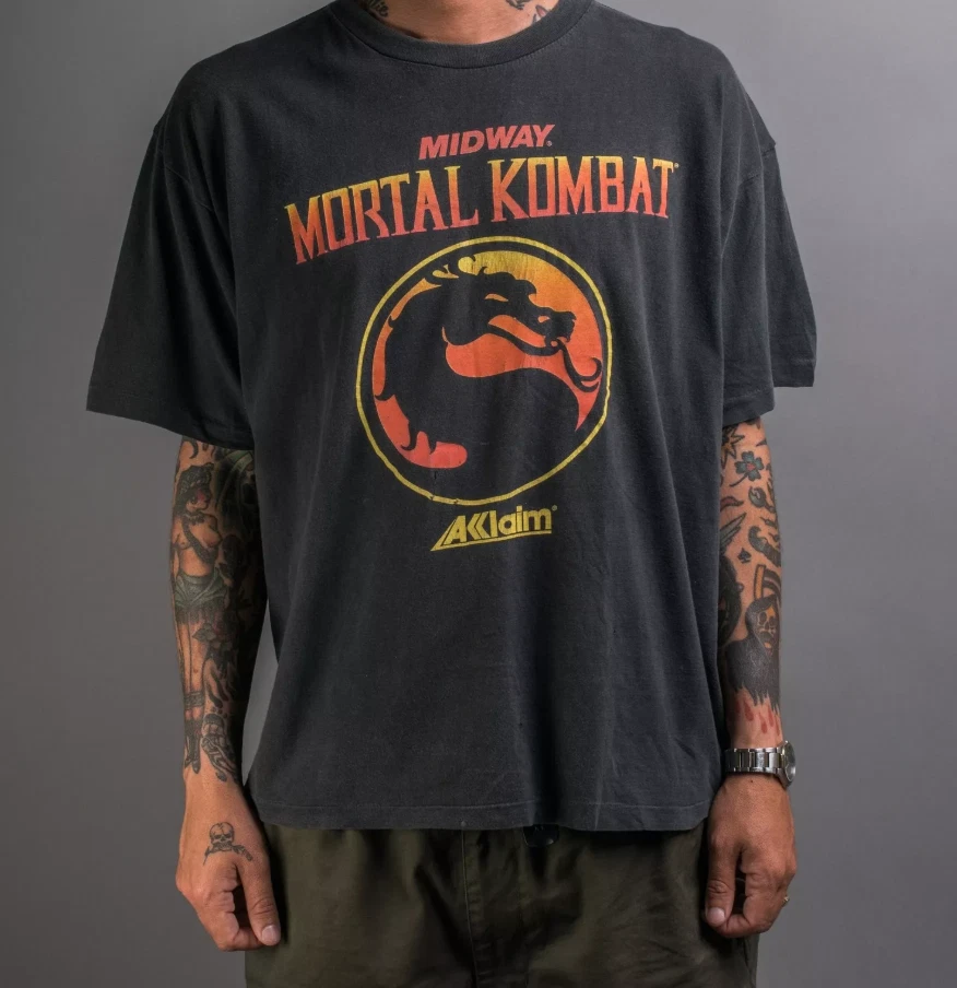 Vtg 1993 Mortal Kombat Video Game Release Promo T-shirt size S-5XL ...