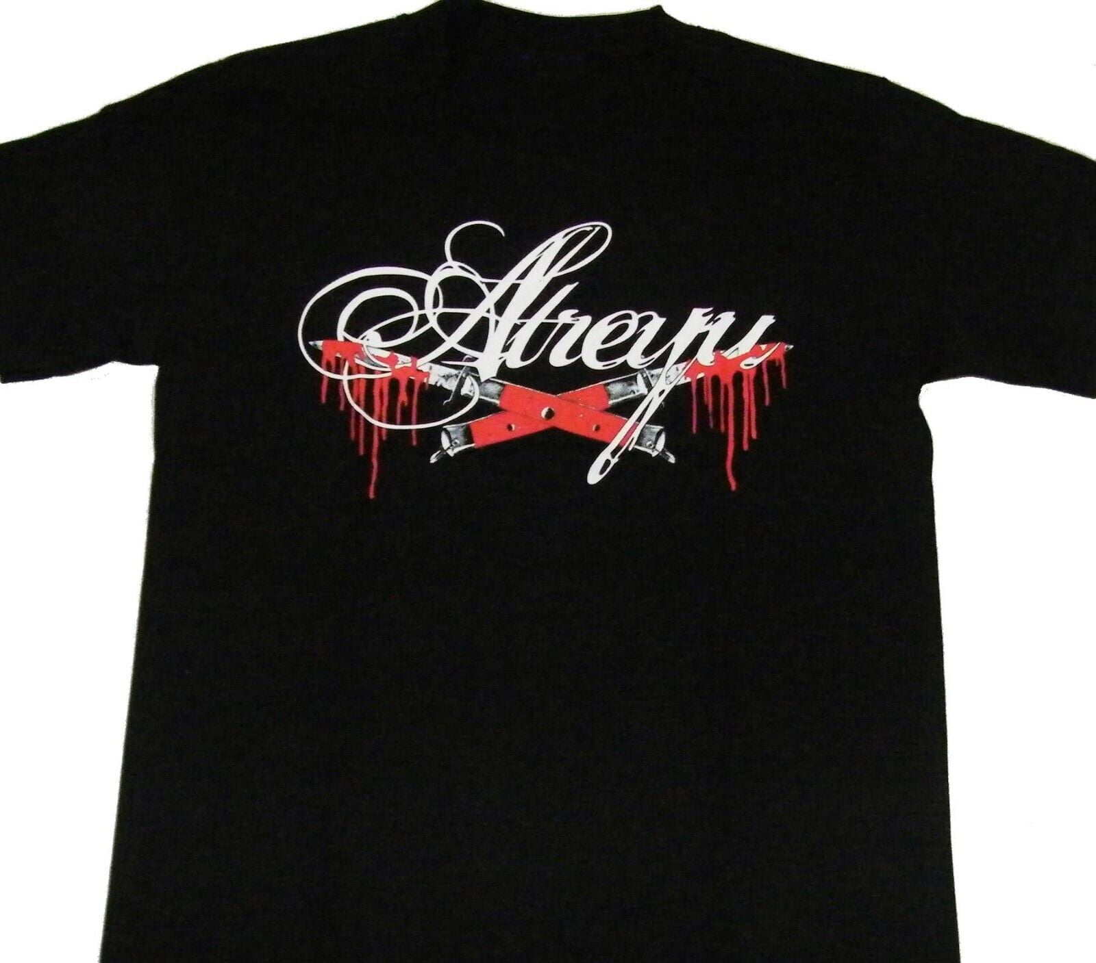 Vtg Atreyu Band Short Sleeve T Shirt For Men Cotton Black Full Size ...