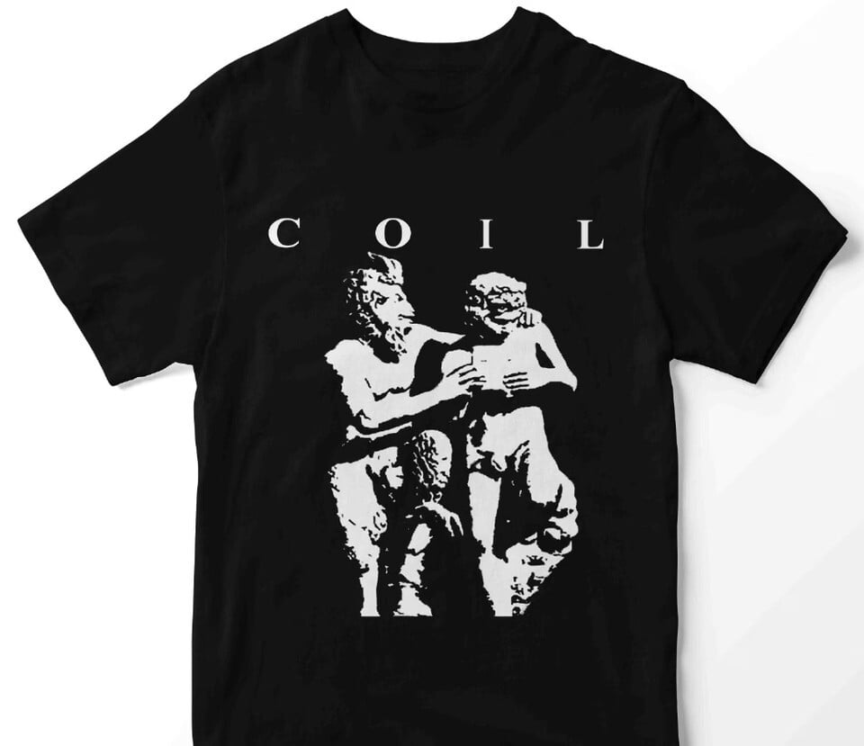 Vtg COIL Band Tour Concert Heavy Cotton Black All Size Unisex Shirt ...