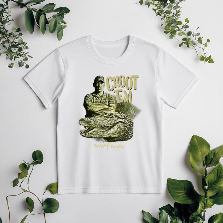 Vtg Choot Em Swamp People TV Show Alligator Hunting Troy Fan Gift ...