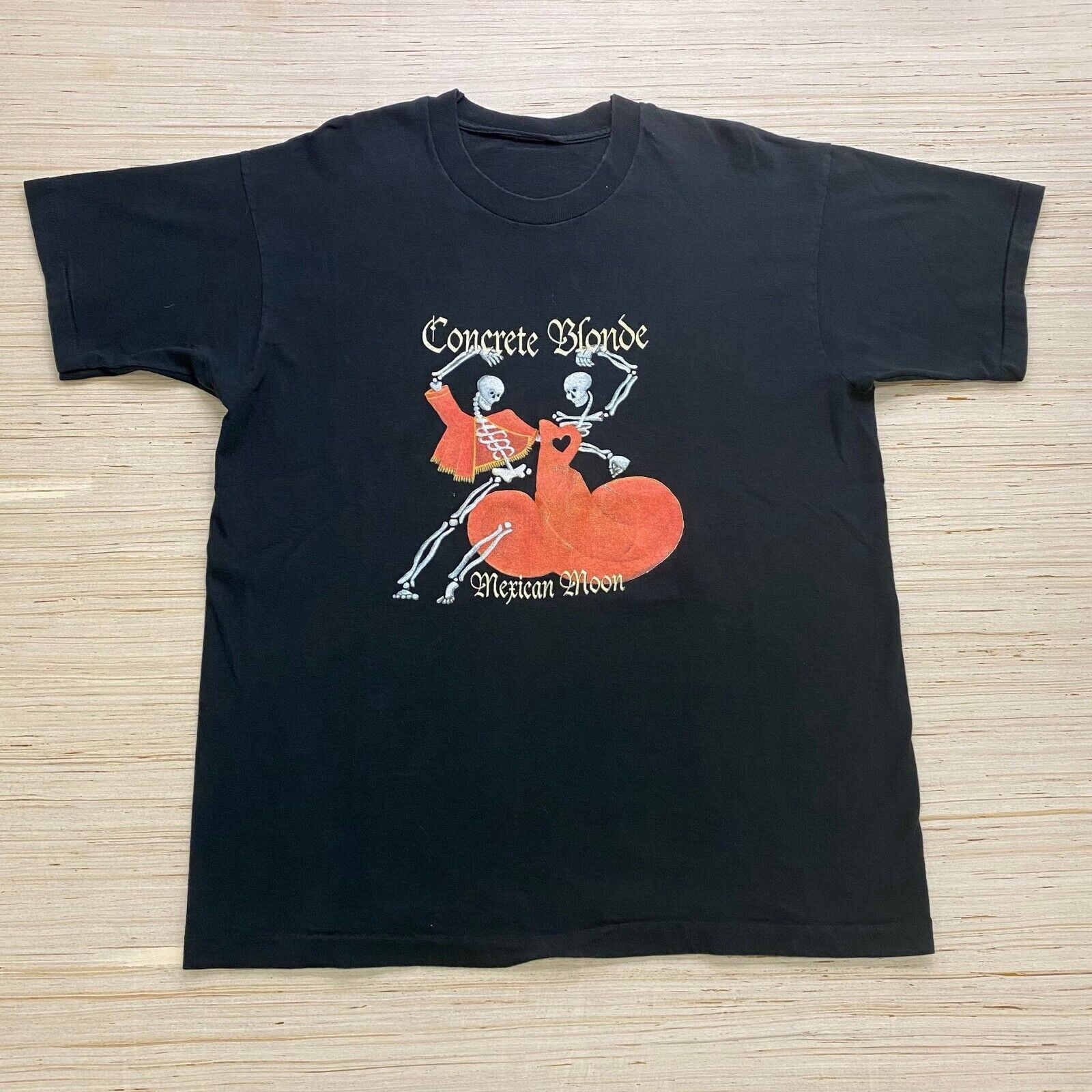 Vtg Concrete Blonde Mexican Moon Cotton Black Full Size Unisex Shirt ...