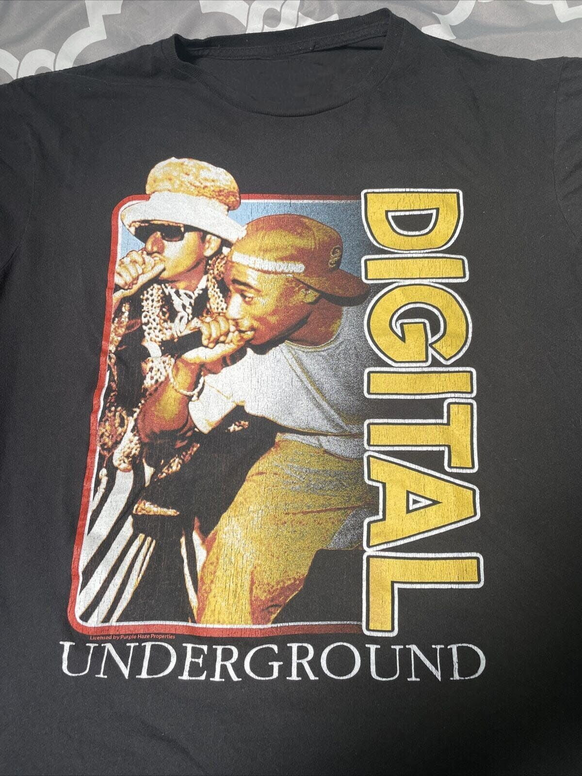 Vtg Digital Underground For Fans Cotton Full Size Unisex Black Shirt J799 - Walmart.com