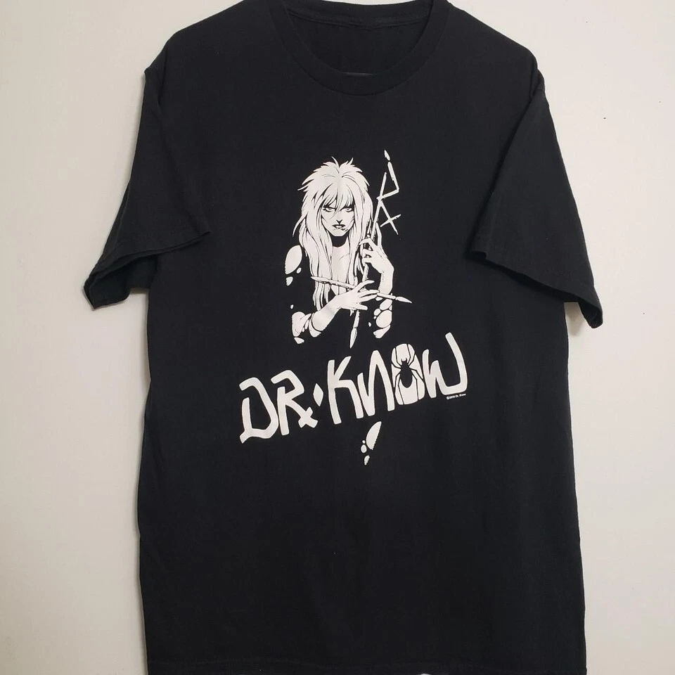 Vtg Dr. Know American Band Heavy Cotton Black Full Size Shirt For Men ...
