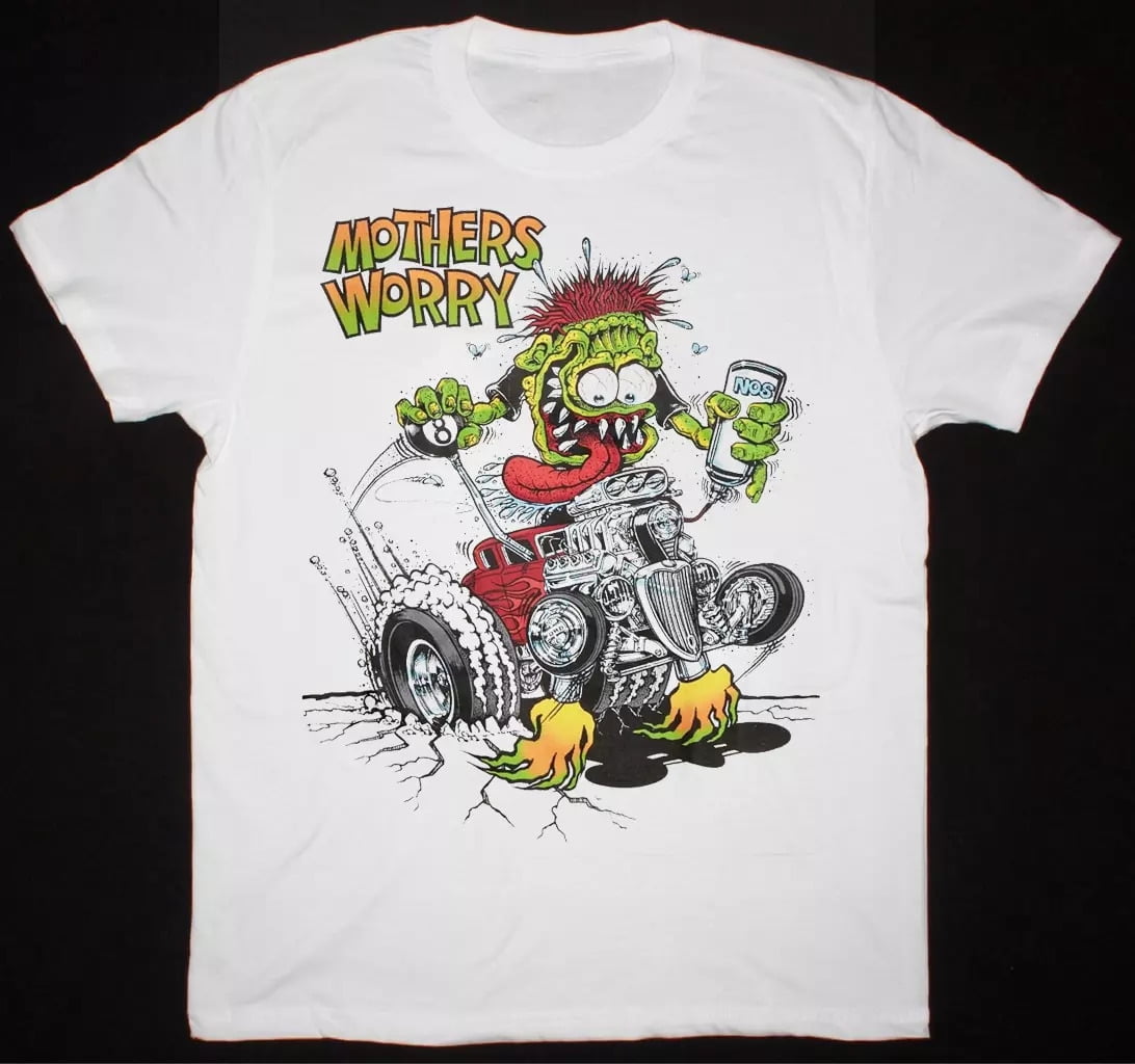 Vtg Ed Roth Rat Fink T Shirt For Men White Cotton Full Size Classic Shirt TR008 - Walmart.com