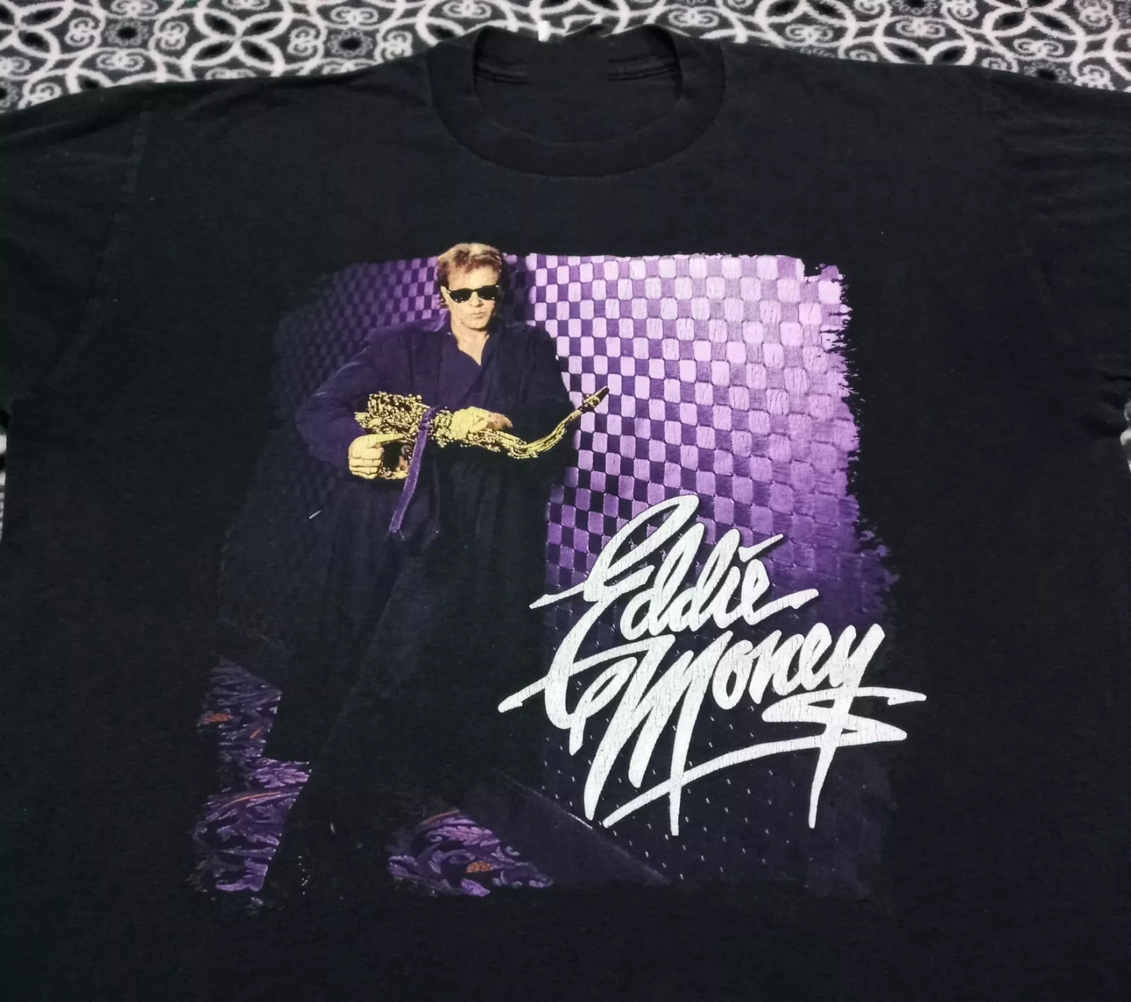 Vtg Eddie Money Gift For Fans Heavy Cotton Black All Size Shirt ...