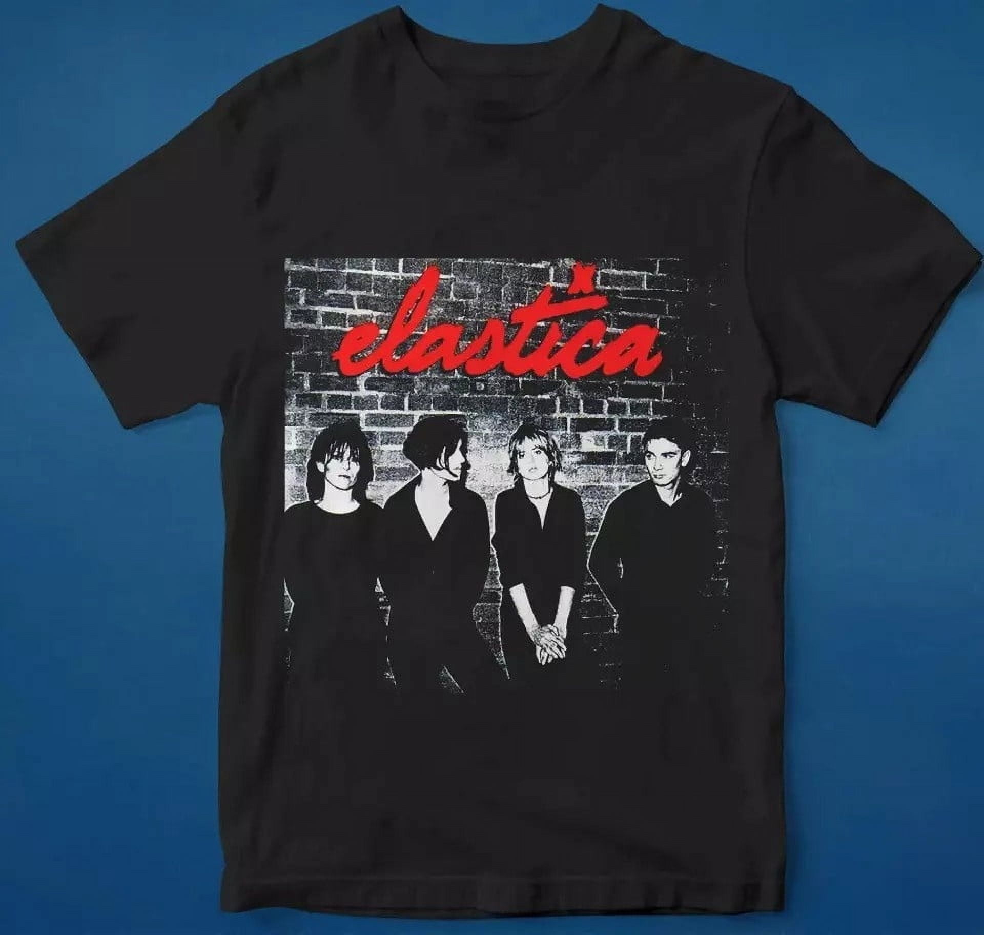 Vtg Elastica band T-Shirt Black Cotton Full Size Gift For Fans D365 ...