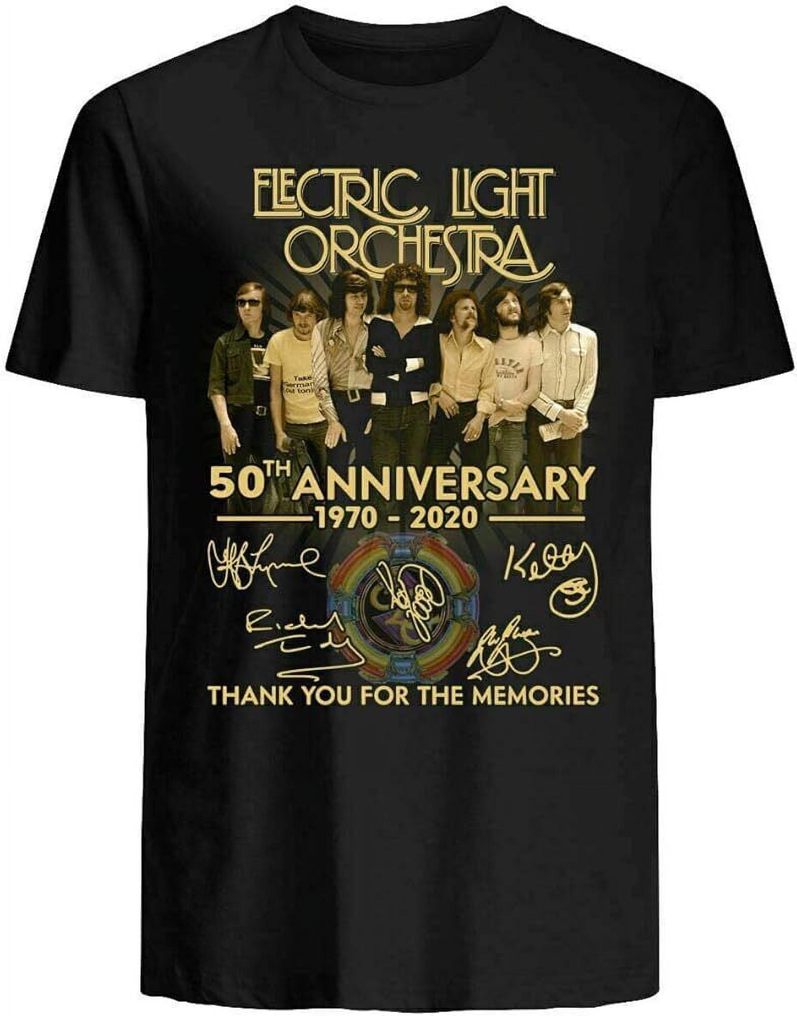 Vtg Electric Light Orchestra Elo 50Th Anniversary Cotton Black T Shirt ...