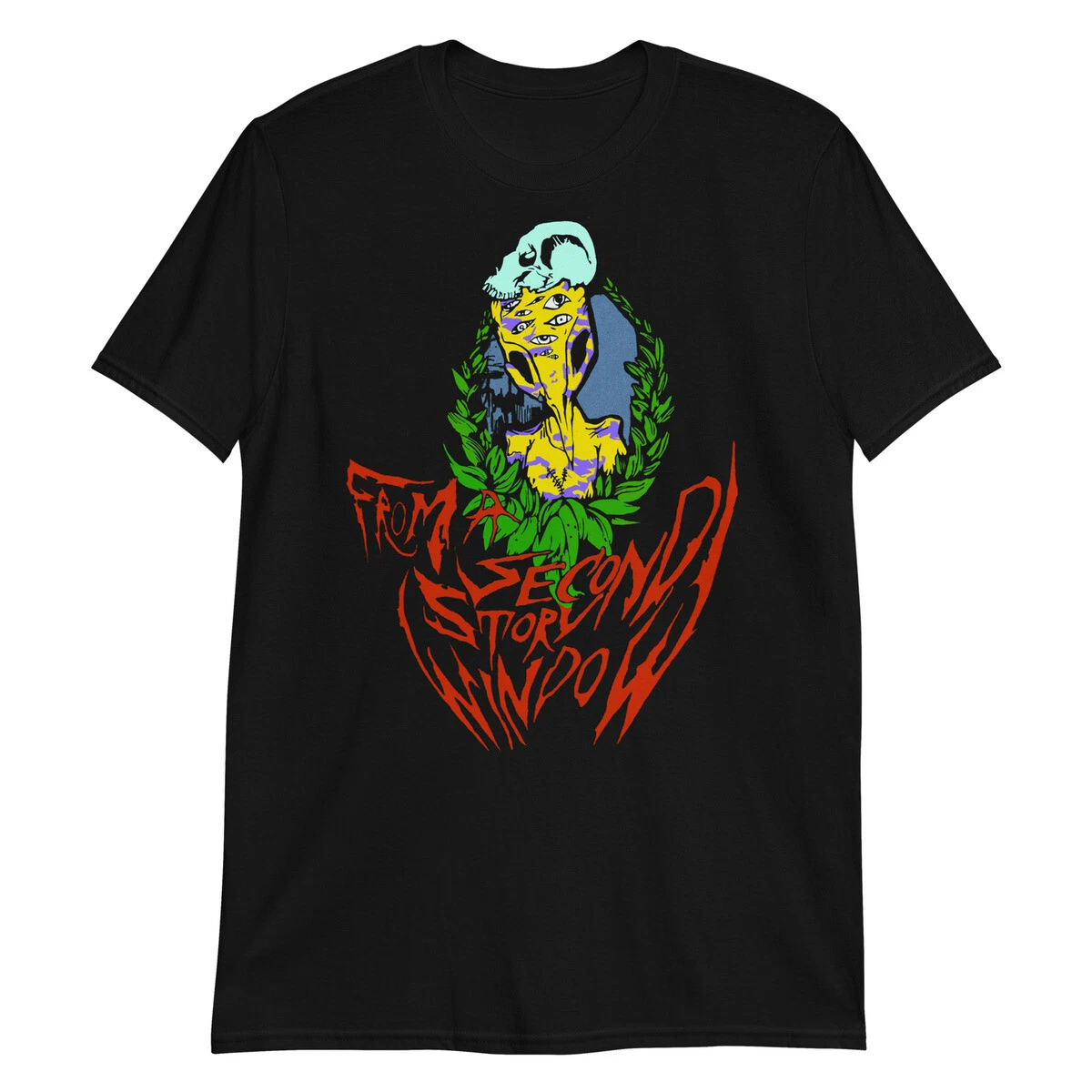 Vtg From a Second Story Window Band For Fans Cotton All Size Black ...