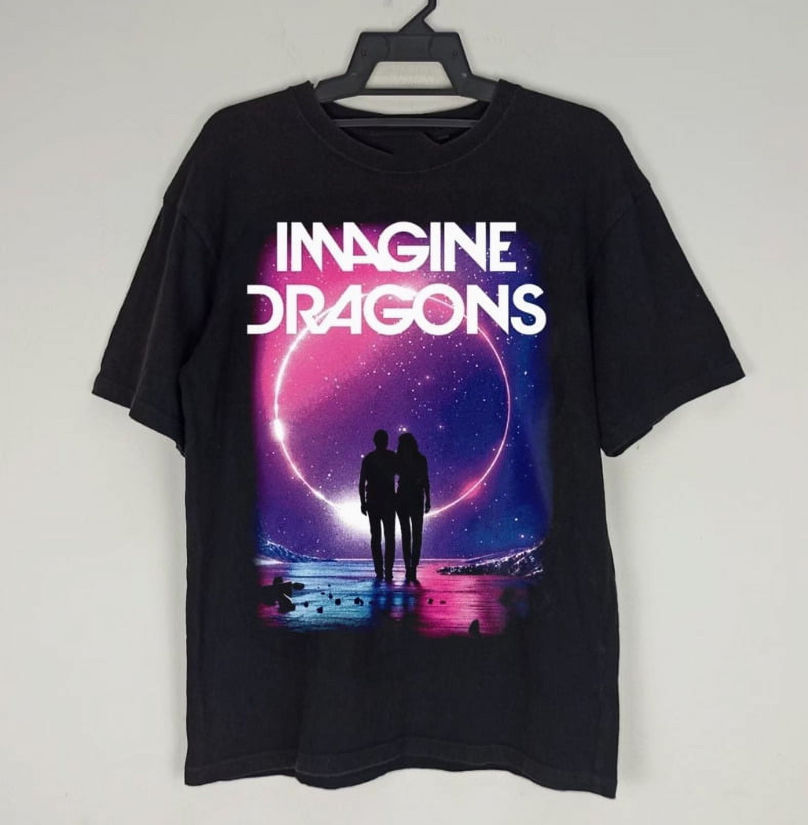Vtg Imagine Dragons Band For Fans Cotton Black Full Size For Men Shirt ...