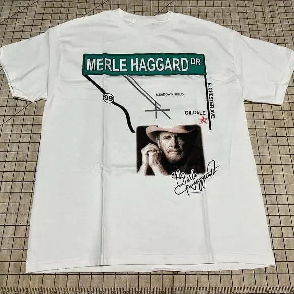 Vtg Merle Haggard Cowboy Final Tour Cotton White T Shirt All Size For ...