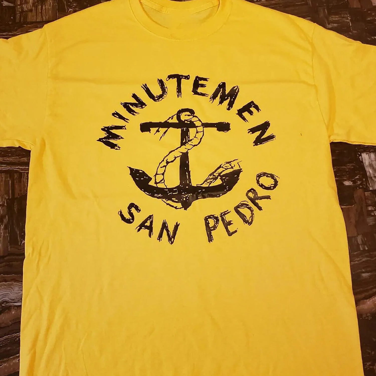 Vtg Minutemen San Pedro Punk Rock Cotton Yellow All Size Unisex Shirt ...