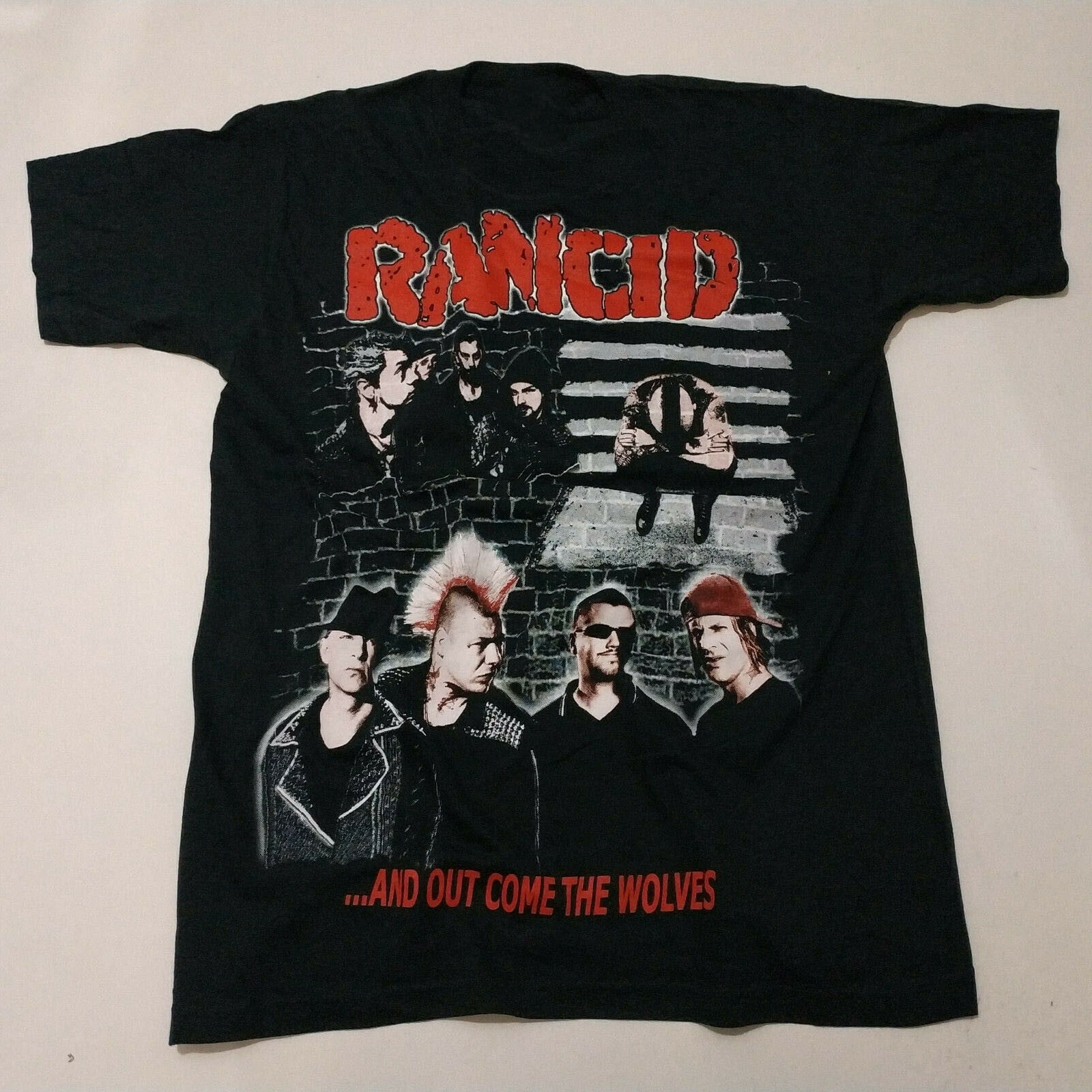 Vtg Rancid Band Music Tour Cotton Black Men Tee Shirt Full Size LL190 ...