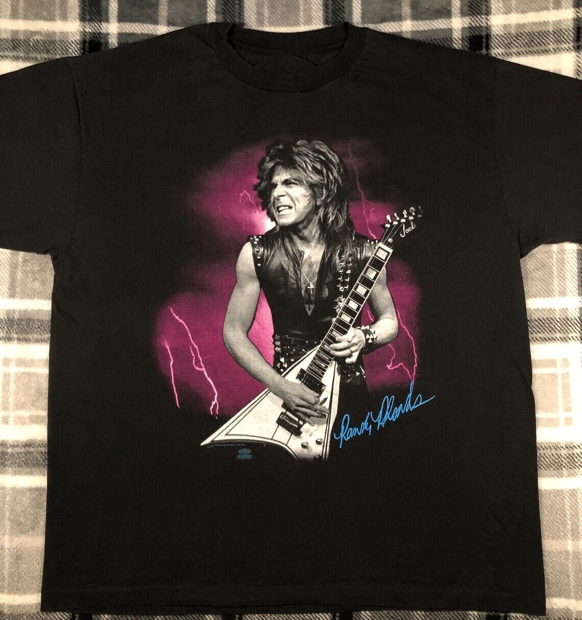 Vtg Randy Rhoads and Ozzy Cotton Black All Size T Shirt For Men JU137 - Walmart.com