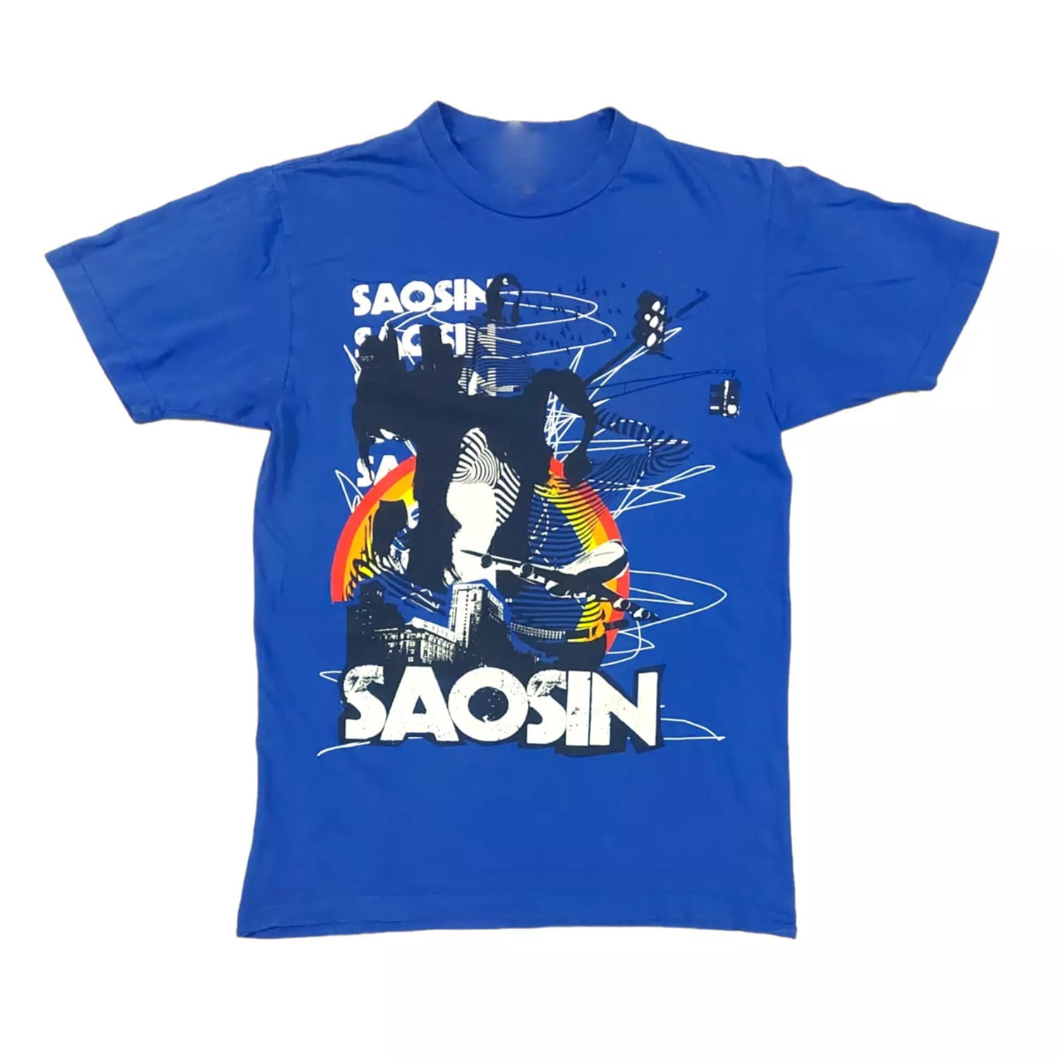 Vtg Saosin Band For Fans Cotton Blue Full Size Unisex Classic Shirt ...