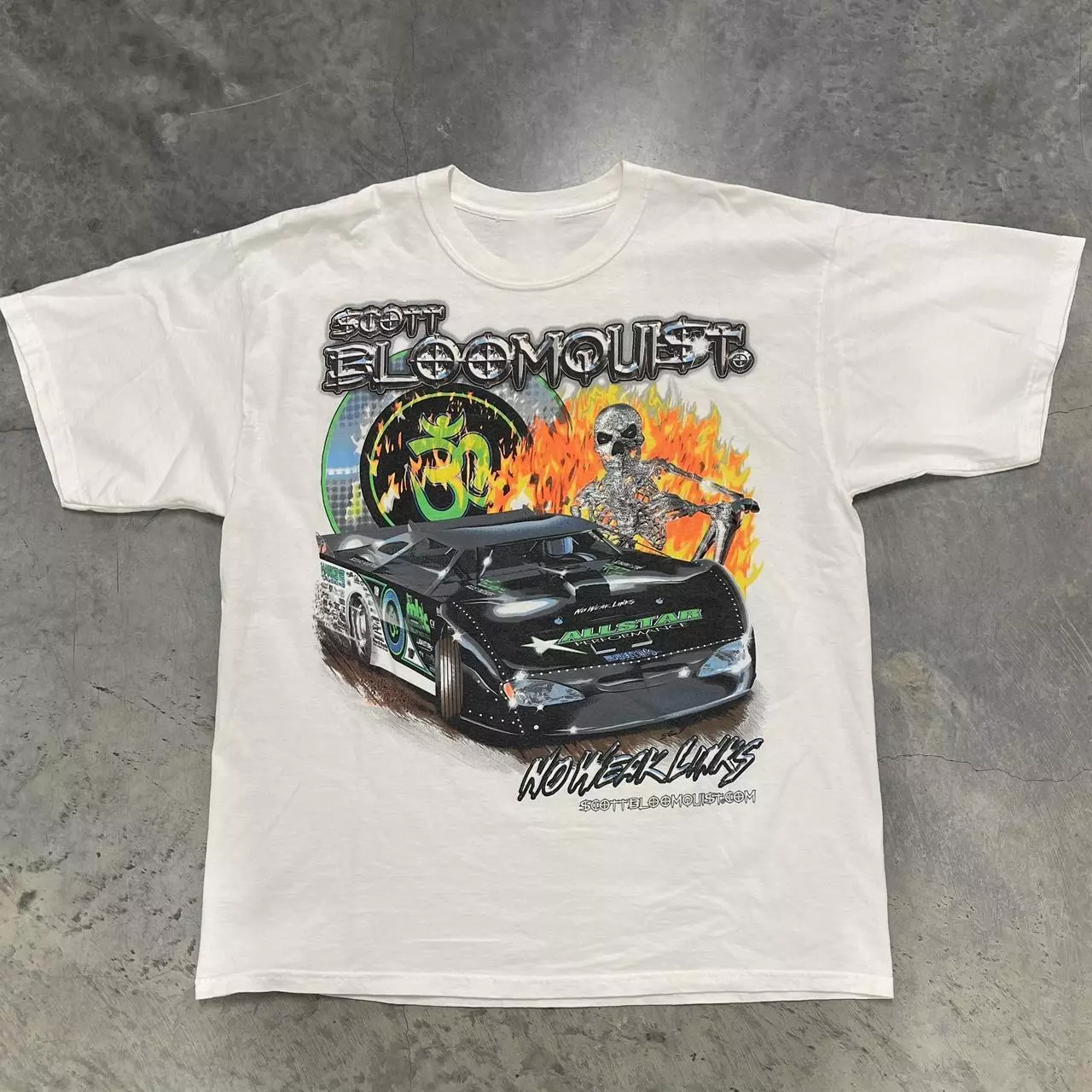 Vtg Scott Bloomquist Dirt Racing Gift For Fan White All Size Shirt ...