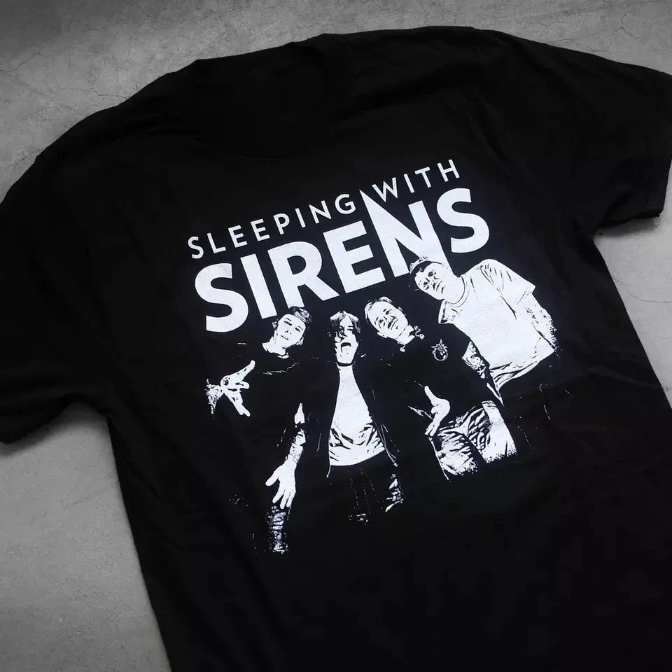 Vtg Sleeping With Sirens Band Members Cotton Full Size For Men Shirt ...