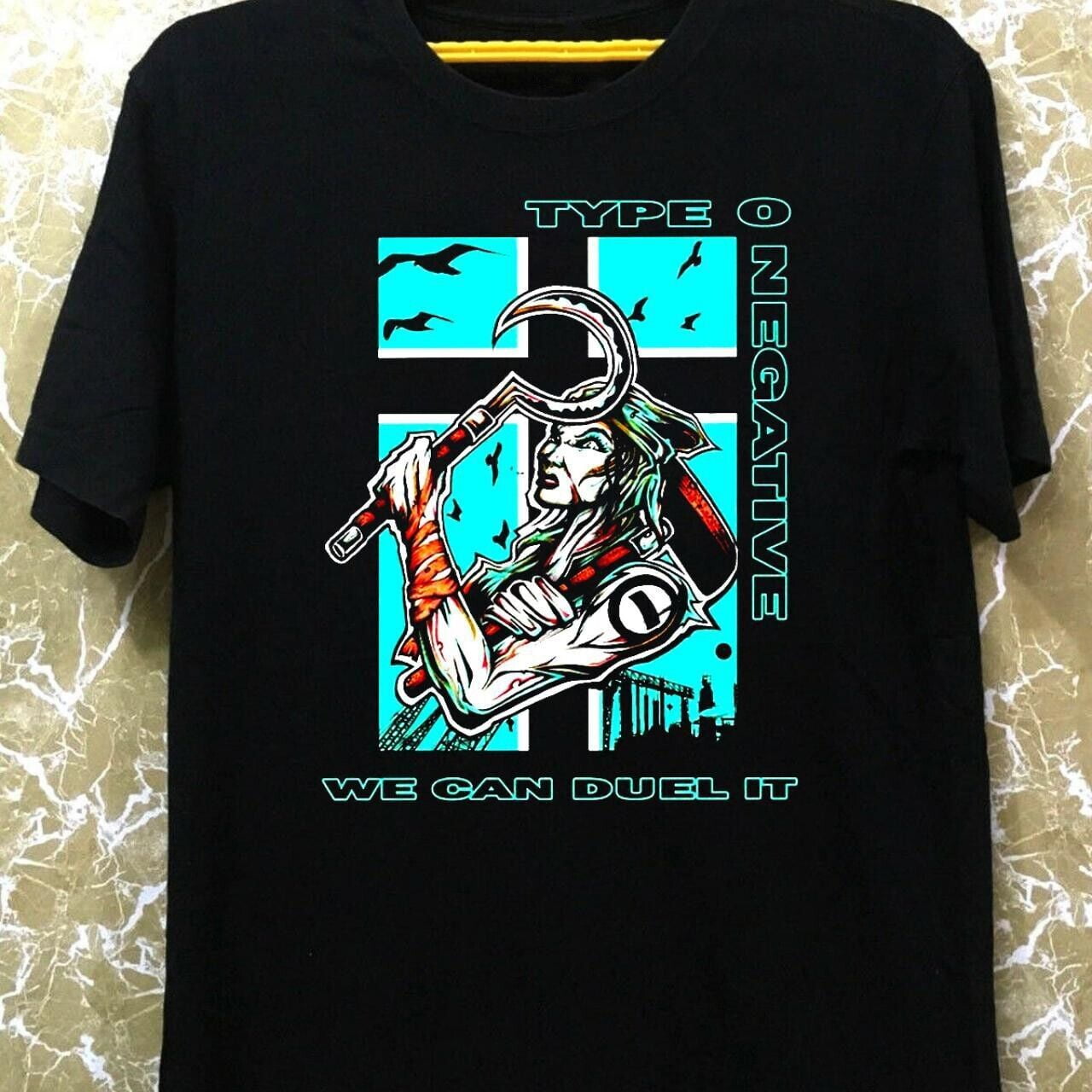 Vtg TYPE O NEGATIVE Band We Can Duel It Shirt For Men Cotton Black All ...