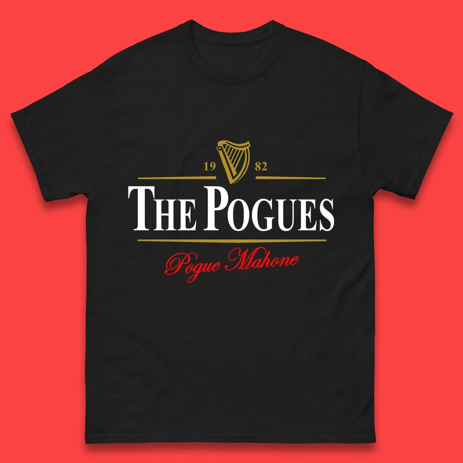 Vtg The Pogues Band 1982 Cotton Black All Size Men Women Shirt TR339 ...