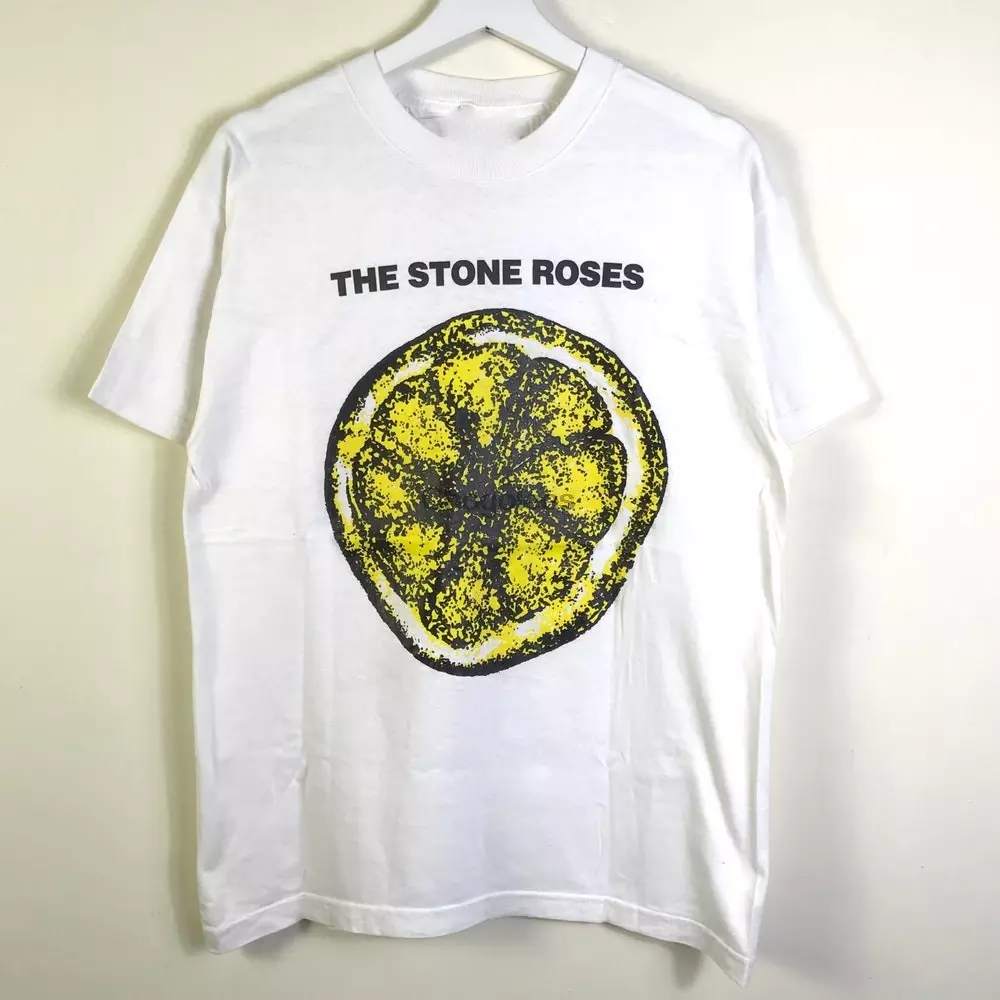 Vtg The Stone Roses Band Tour Cotton Full Size Unisex White Shirt Ap006 ...