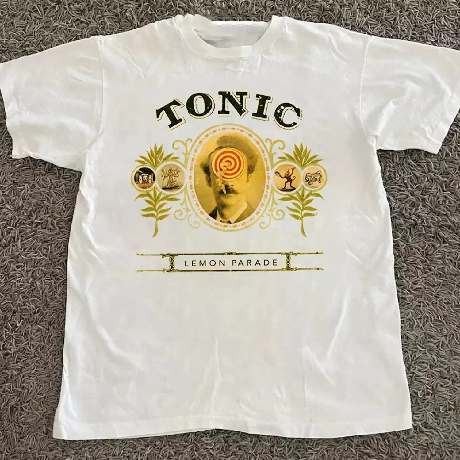 Vtg Tonic Band Lemon Parade Album Cotton White Full Size Shirt ...