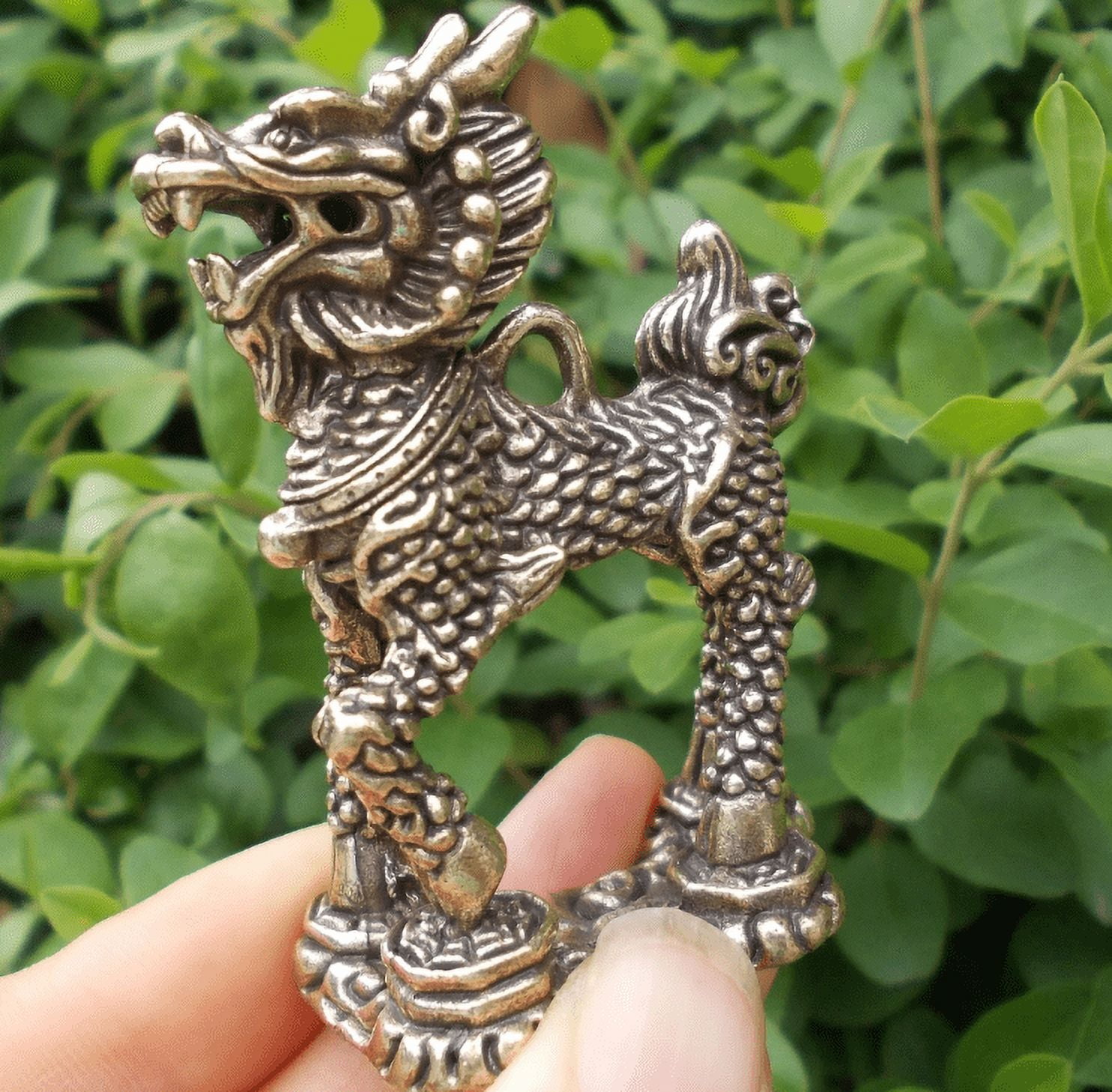 Vtgbrasslover Vtg Vintage style Brass QiLin statue ,QiLin Mythological ...