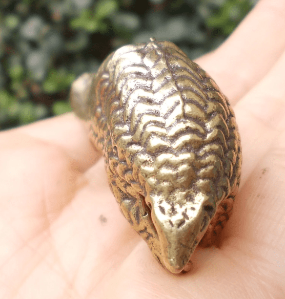 Vtgbrasslover Vtg Vintage style brass Pangolin Statues small Ornament ...