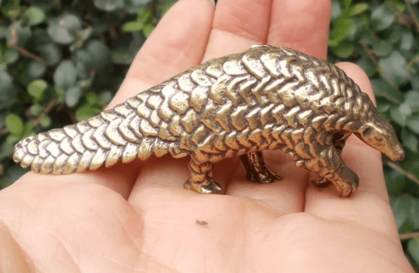Vtgbrasslover Vtg Vintage style brass Pangolin Statues small Ornament ...