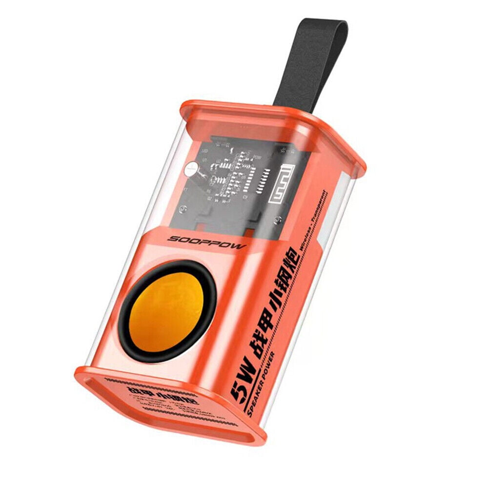 Vtin 1Pc Portable Transparent Mecha Style Bluetooth Speaker Wireless ...