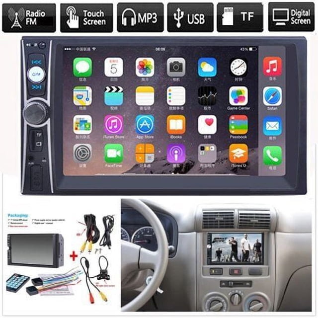 Vtin 2 DIN 7" Car HD Stereo Radio MP5 Player Bluetooth Touch Screen ...