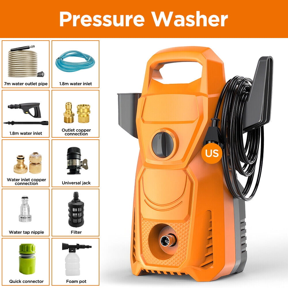 Vtin 2100 PSI at 2.8 GPM 12-Amp Corded Electric Water Pressure Washer ...