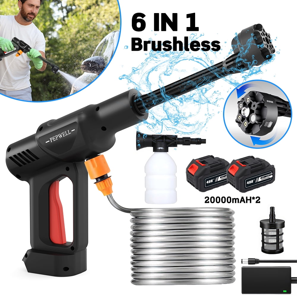 Vtin Portable Cordless Pressure Washer Electric Power Jet Water Wash ...