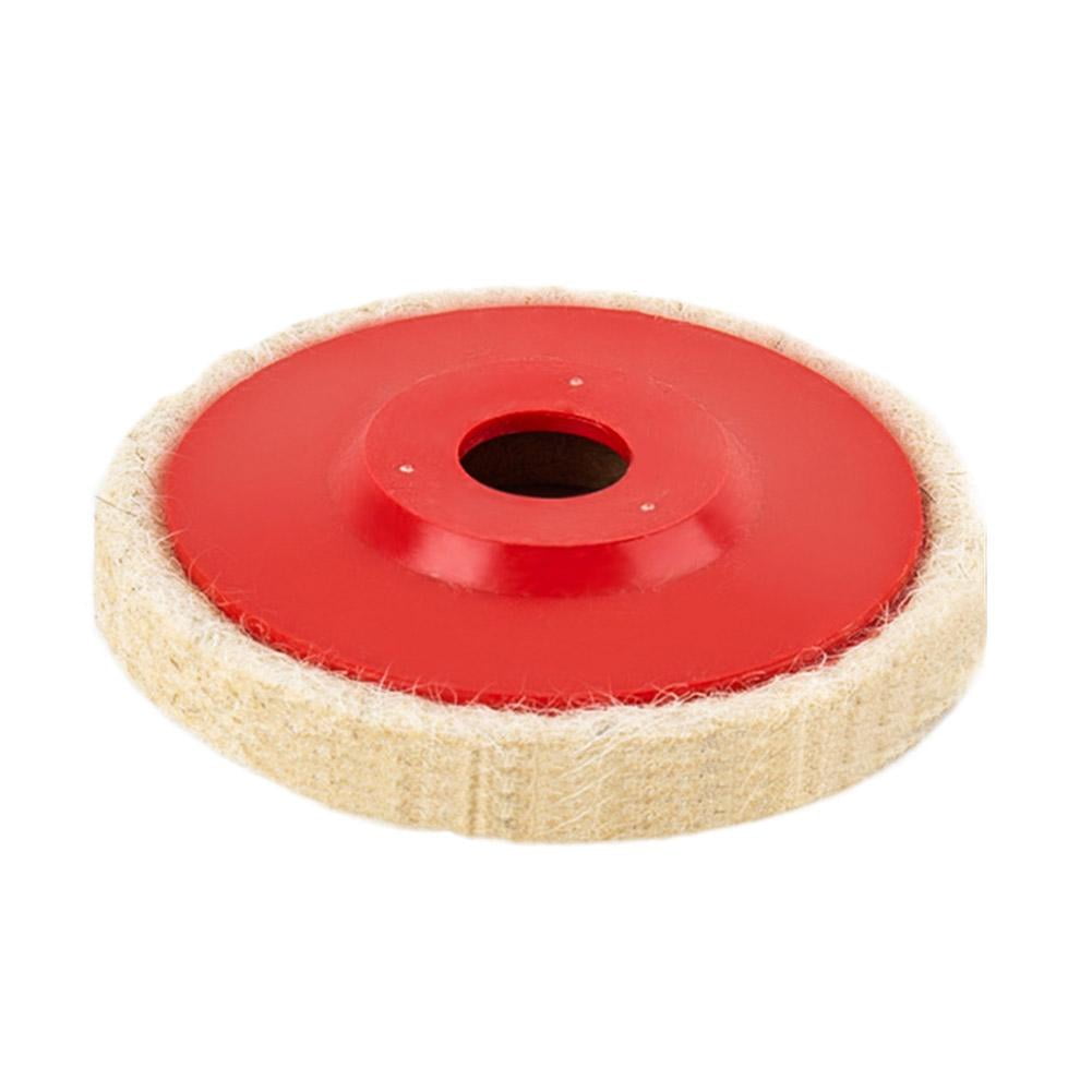 VtiswUws Buffing Wheel For Angle Grinder, Polishing Pad Round Wool Felt ...