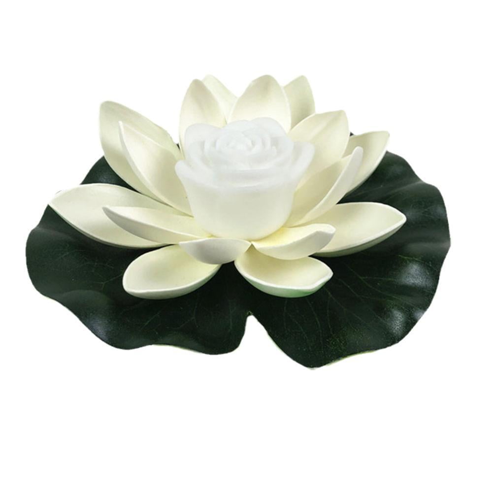 VtiswUws RGB LED Solar Powered Flower Lights Floating Fountain NEW ...