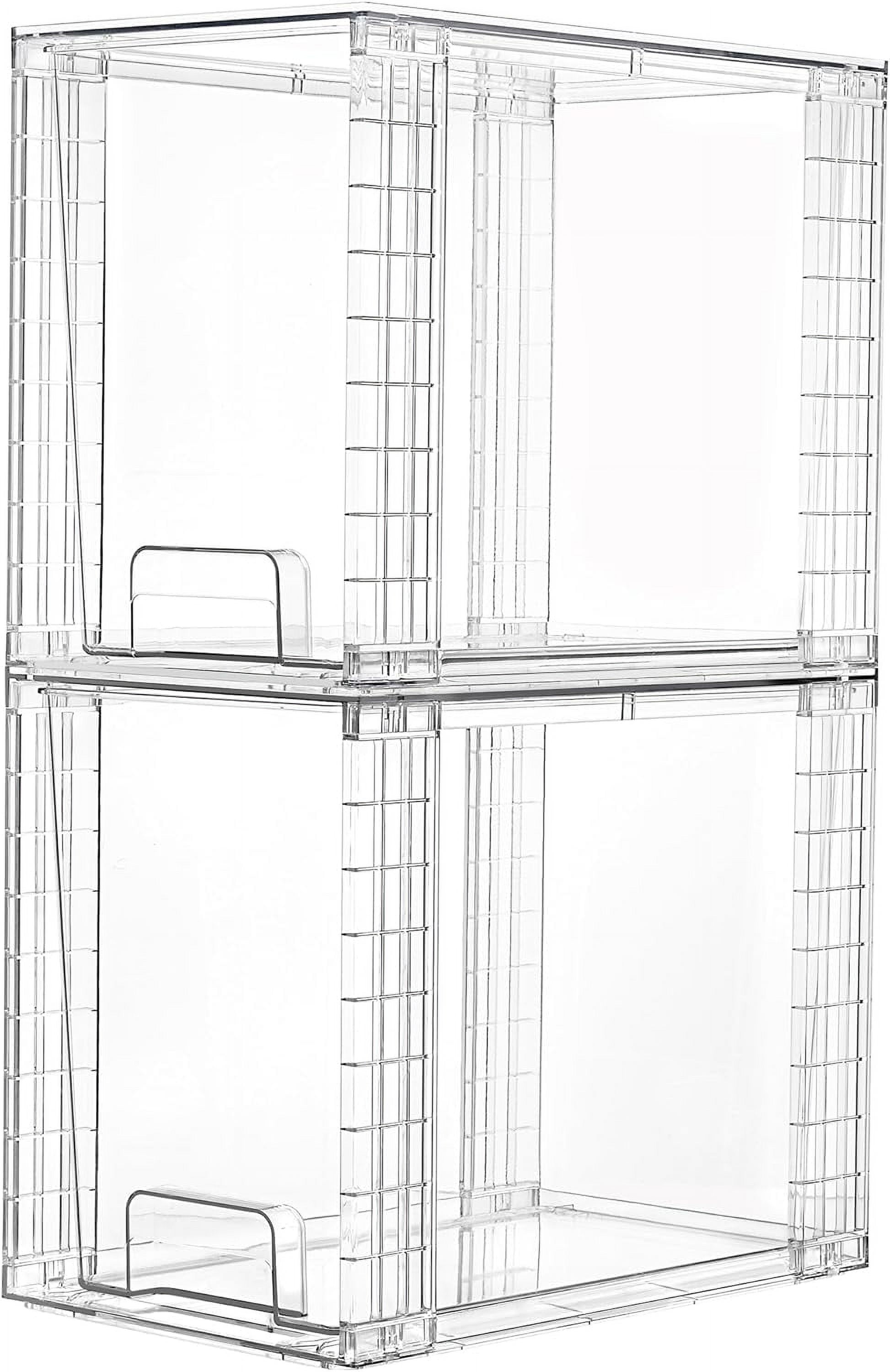 Vtopmart 4Pack Large Stackable Kitchen Pantry Storage Drawers, Clear ...