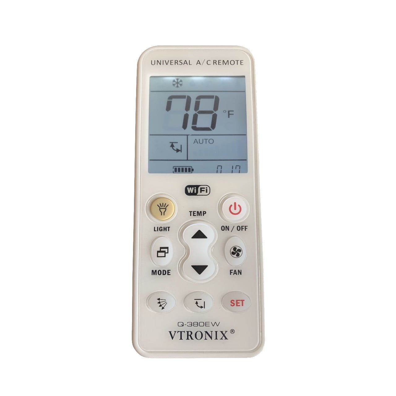 Vtronix Universal Mini Split WiFi AC Remote Q380EW - Walmart.com