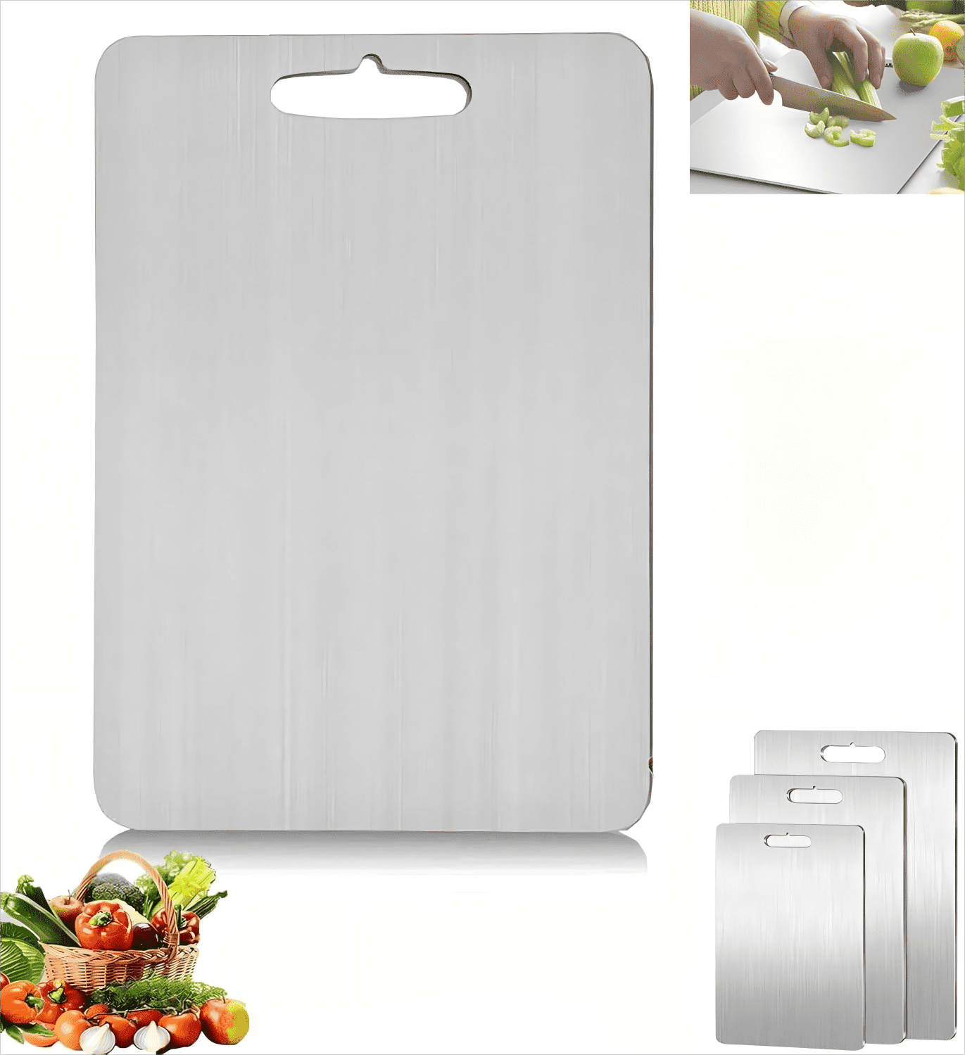 Vtyne Premium Titanium Cutting Board, Landscape Cutting Board, Ultimate ...