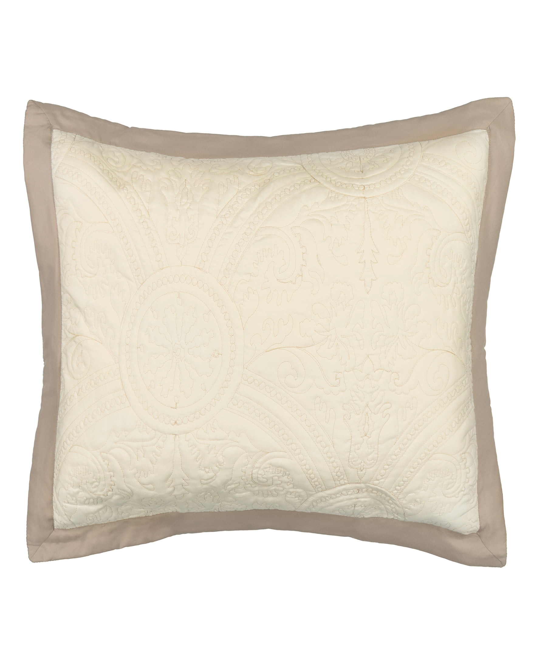 Vue Bensonhurst Standard Pillow Sham 20 in x 26 in, Ivory - Walmart.com