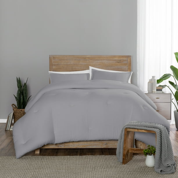 Vue Lark solid 3 piece Cotton comforter set - Walmart.com Vue Lark solid 3 piece Cotton comforter set - Walmart.com