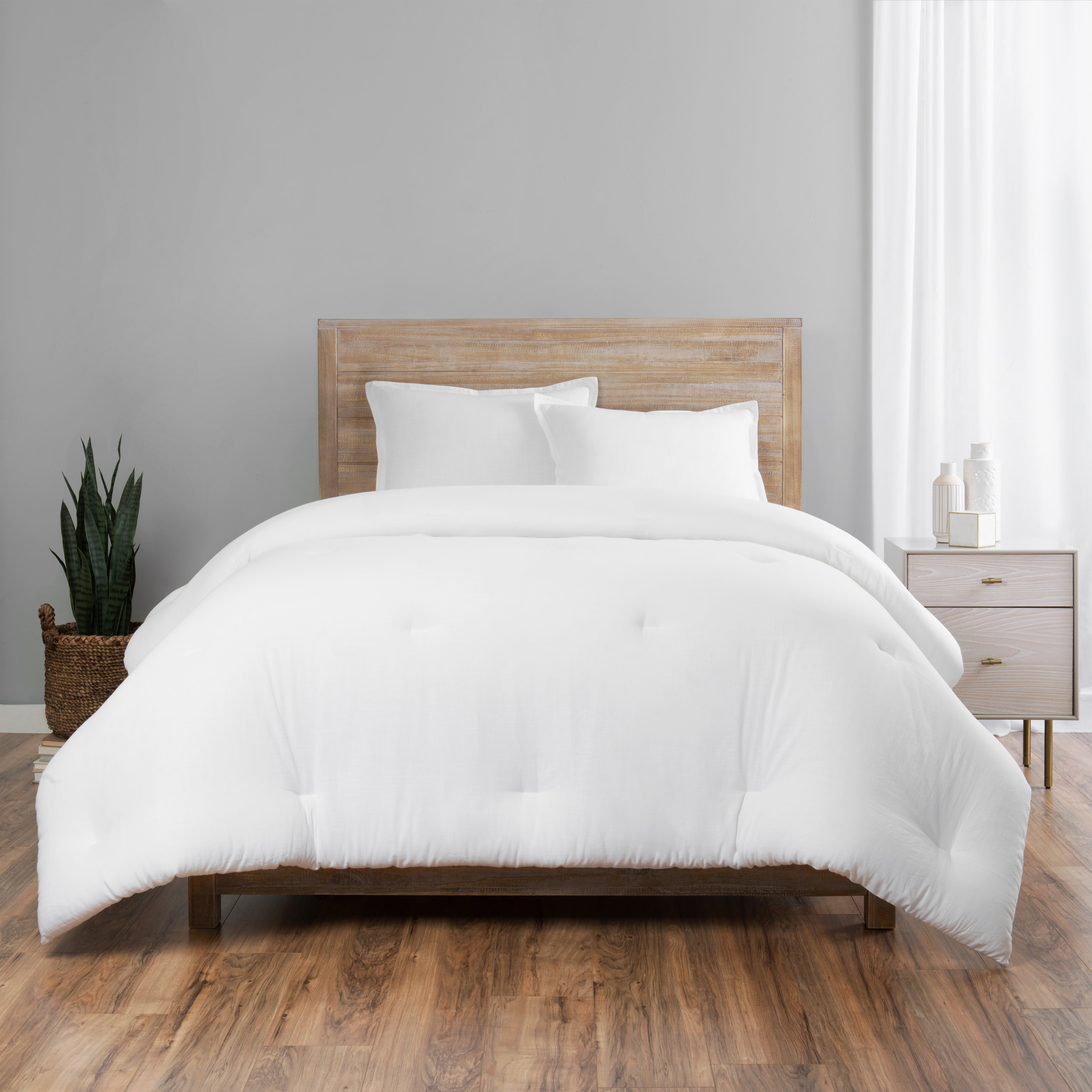 Vue Lark solid 3 piece Cotton comforter set - Walmart.com Vue Lark solid 3 piece Cotton comforter set - Walmart.com