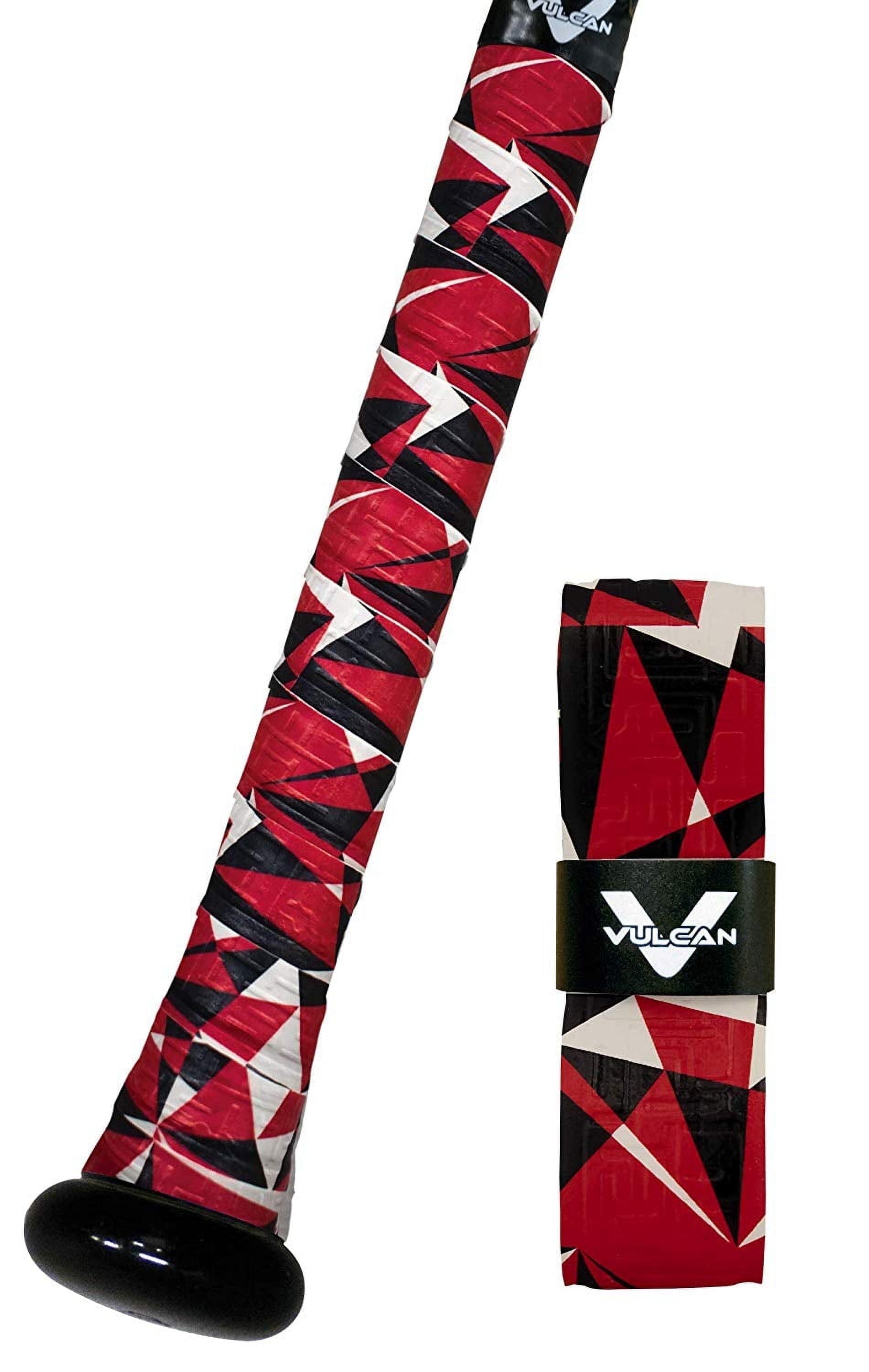 Vulcan 0.50mm Bat Grip | Red Flash | Baseball/Softball | Multiple ...
