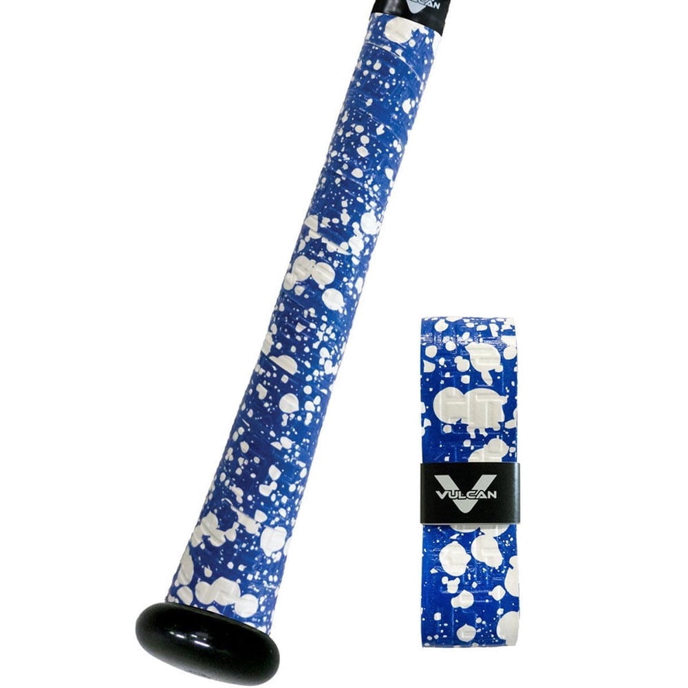 Vulcan Bat Grip, 1.00mm Thickness, Blue Splatter Design, Baseball ...