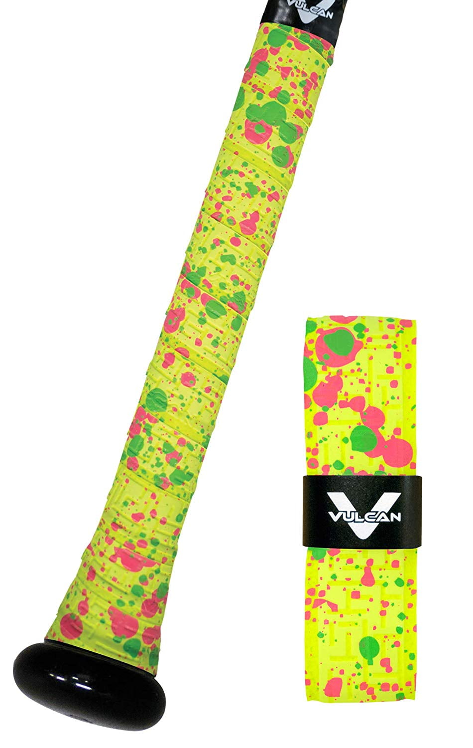 Vulcan 1.75mm Bat Grip / Black Splatter - Walmart.com
