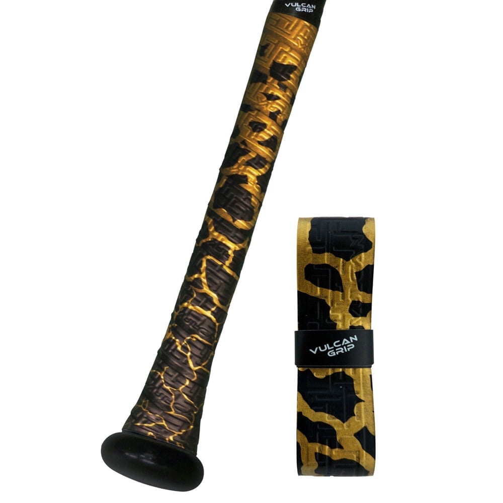 Vulcan 1.75mm Bat Grip | Breaking Gold | Baseball/Softball | Multiple ...