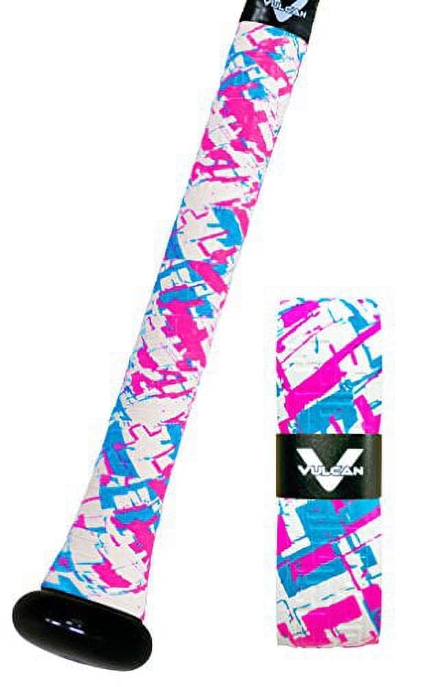 Vulcan 1.75mm Bat Grip | Cotton Candy | Softball/Baseball - Walmart.com