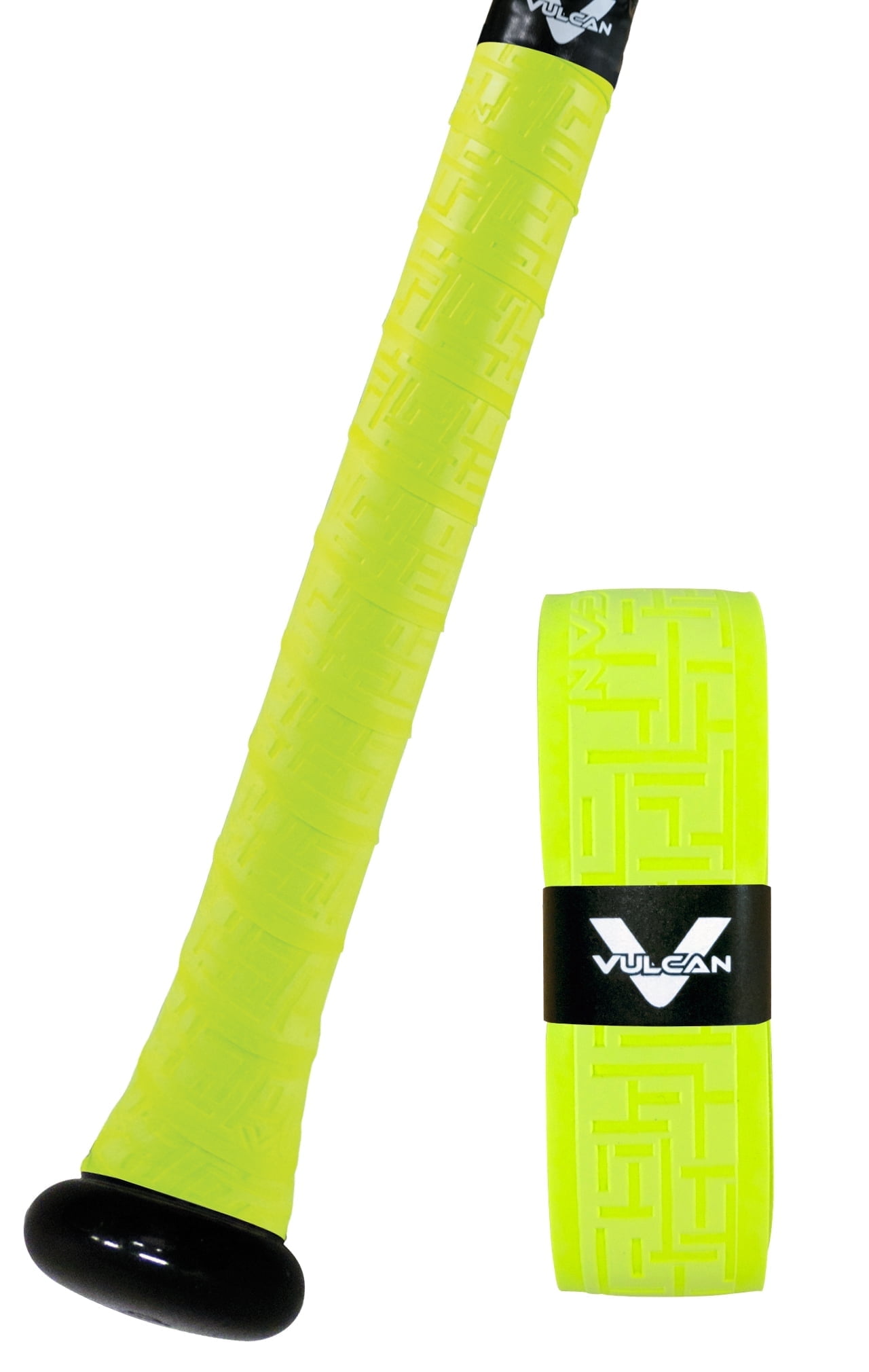 Vulcan 1.75mm Bat Grip | Optic Yellow | Baseball/Softball | Multiple ...