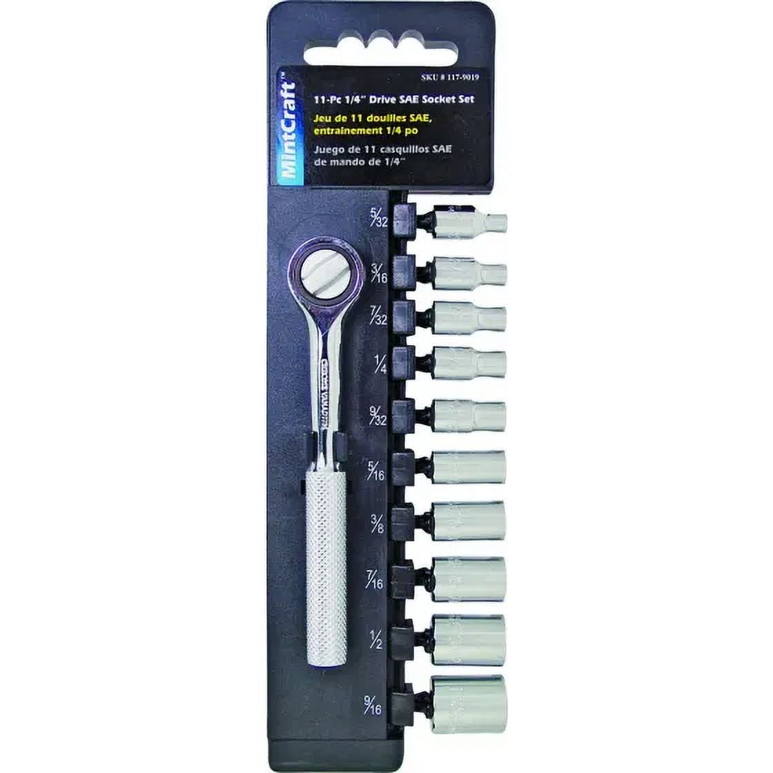 Vulcan 11PC-2 Socket Set 11 Piece 1/4 Inch Drive SAE, Each - Walmart.com